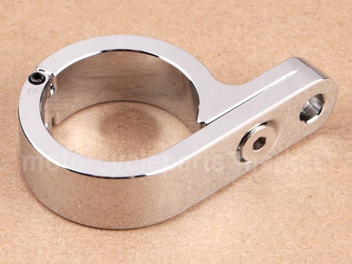 Chrome Universal Motorcycle Handlebar Mounts Clamp Clock 32mm 1 1/4 ...