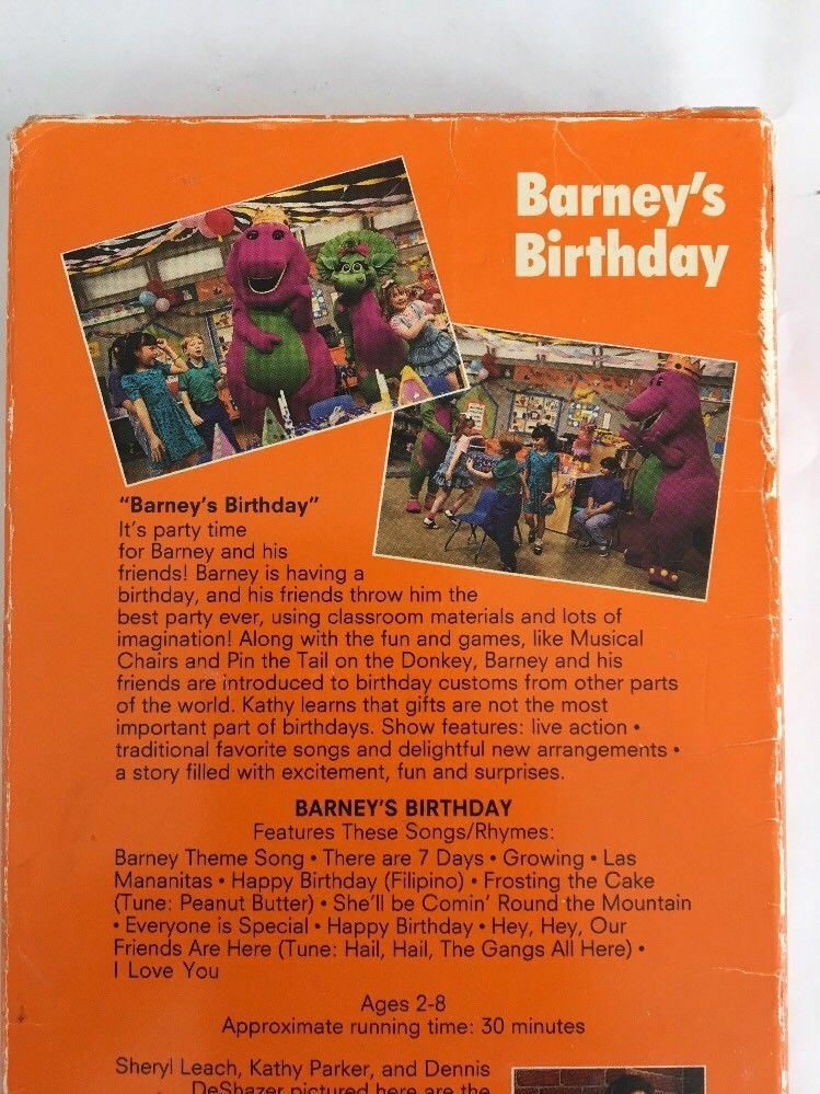 Happy Birthday Barney Vhs Ebay