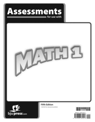 BJU Press - Math 1 Assessments, 5th ed. 532838 | eBay