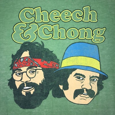 Cheech and Chong Great Looking T-Shirt Small Green | eBay
