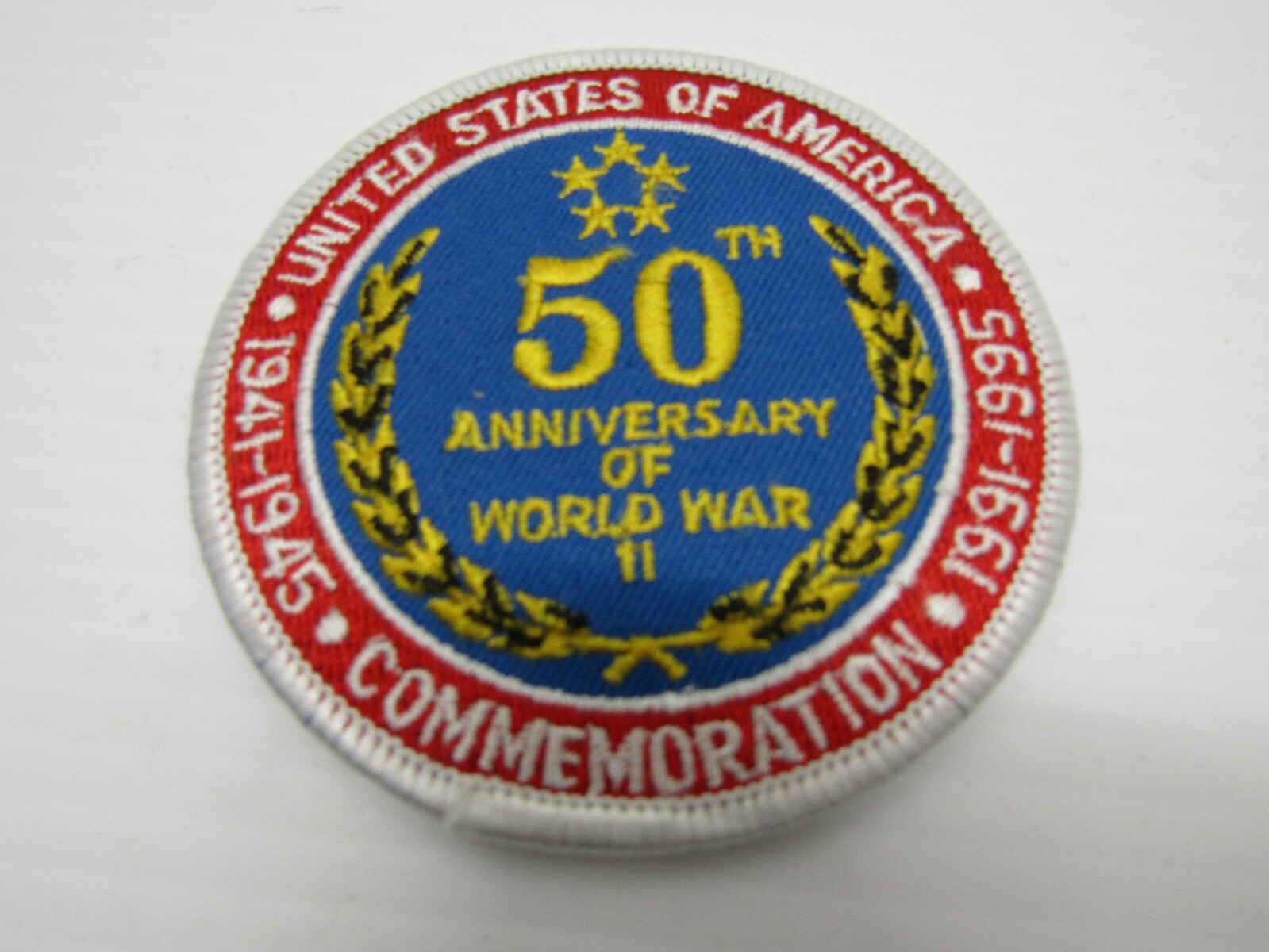 OLD U.S.A. 50TH ANNIVERSARY WORLD WAR II PATCH SEWING PATCH | eBay