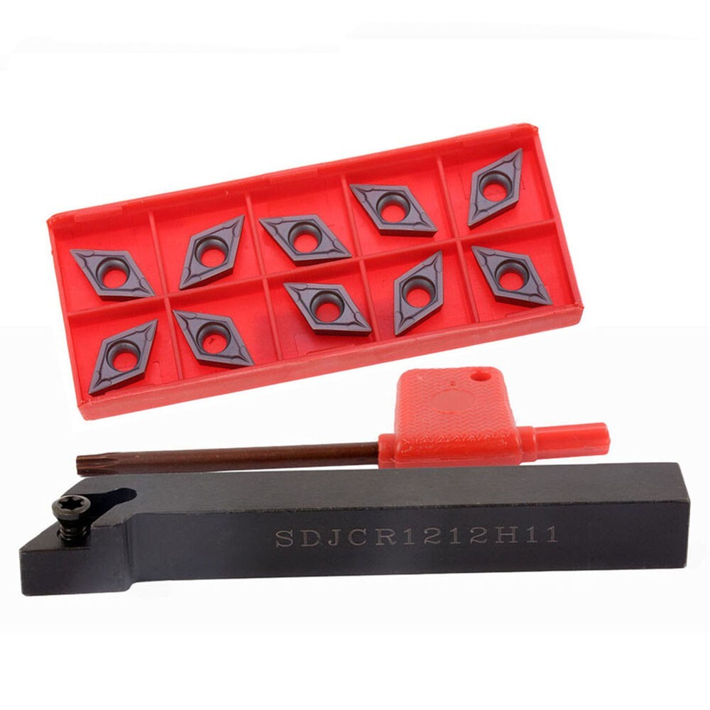 12mm SDJCR1212H11 CNC Lathe Turn Tool Holder + 10Pcs DCMT11T304 Carbide inserts | eBay