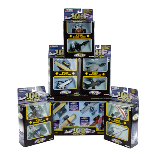 Corgi Showcase Collection 100 Years Of Flight Diecast Model Airplane ...