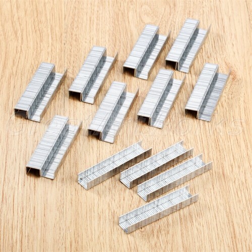 1000 Pack 8mm Nails Staples for 3-Way Stapler Gun Nailer Crown U-Shape ...