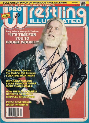 AM415 Boogie Woogie Jimmy Valiant Vintage Wrestling Magazine w/COA | eBay