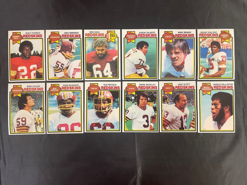 1979 Topps Football Cards Washington Redskins Team Set (24)Clean Sharp ...