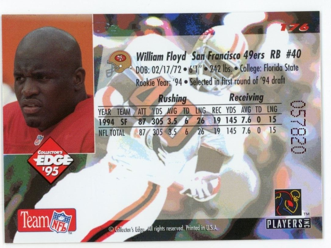 1995 Collector's Edge - Gold #176 William Floyd for sale online | eBay