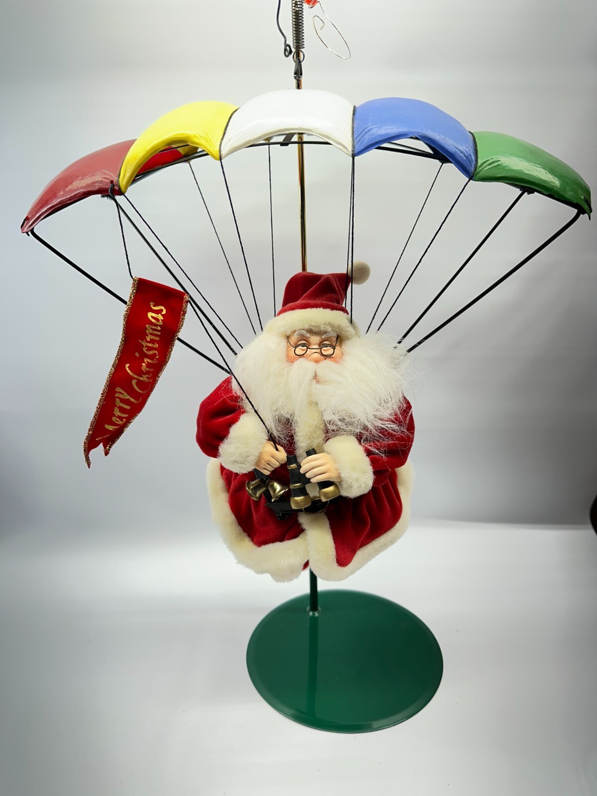Telco Creations Holiday Decor Parachute Santa Musical Christmas Mobile ...