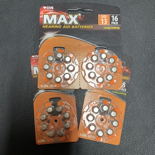 CVS Pharmacy Long Lasting Max Hearing Aid Batteries 32 Pack Size 13 | eBay