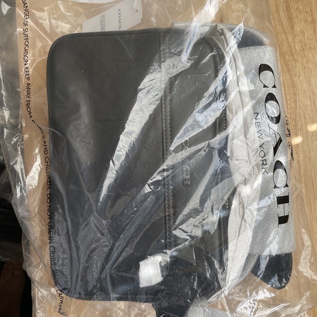 Authentic Coach Men’s Graham Crossbody Bag Black Smooth Leather C4148 ...