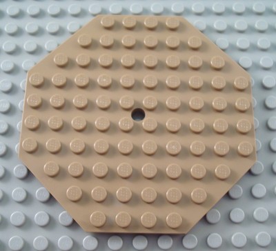 LEGO Dark Tan 10x10 Octagonal Plate Part | eBay