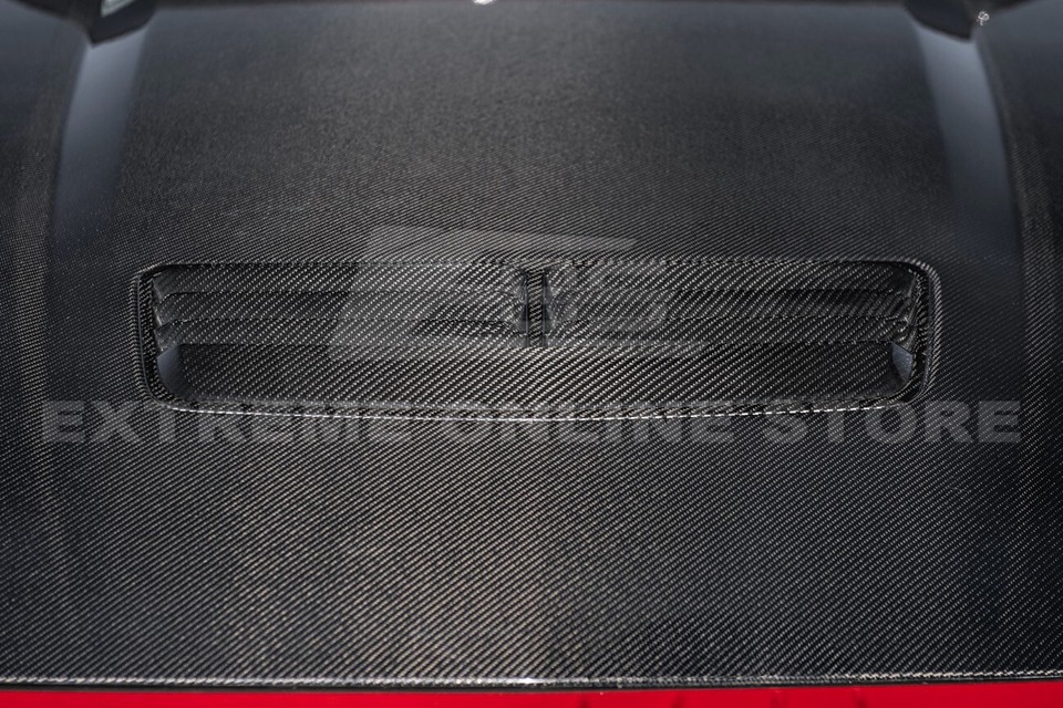 For 24-Up Ford Mustang S650 Factory CARBON FIBER Front Bumper Hood ...