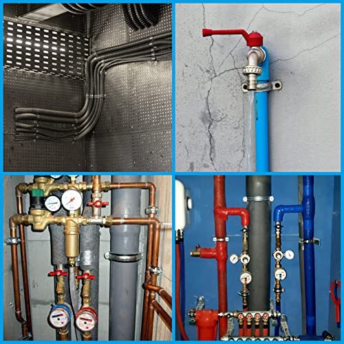 50 Pcs 1" Stainless Steel Pipe Strap Clamps Two Hole Strap for Conduit ...