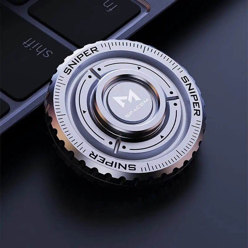 EDC Sniper Mechanical Ratchet Fidget Spinner Fidget Clicker Adult ...