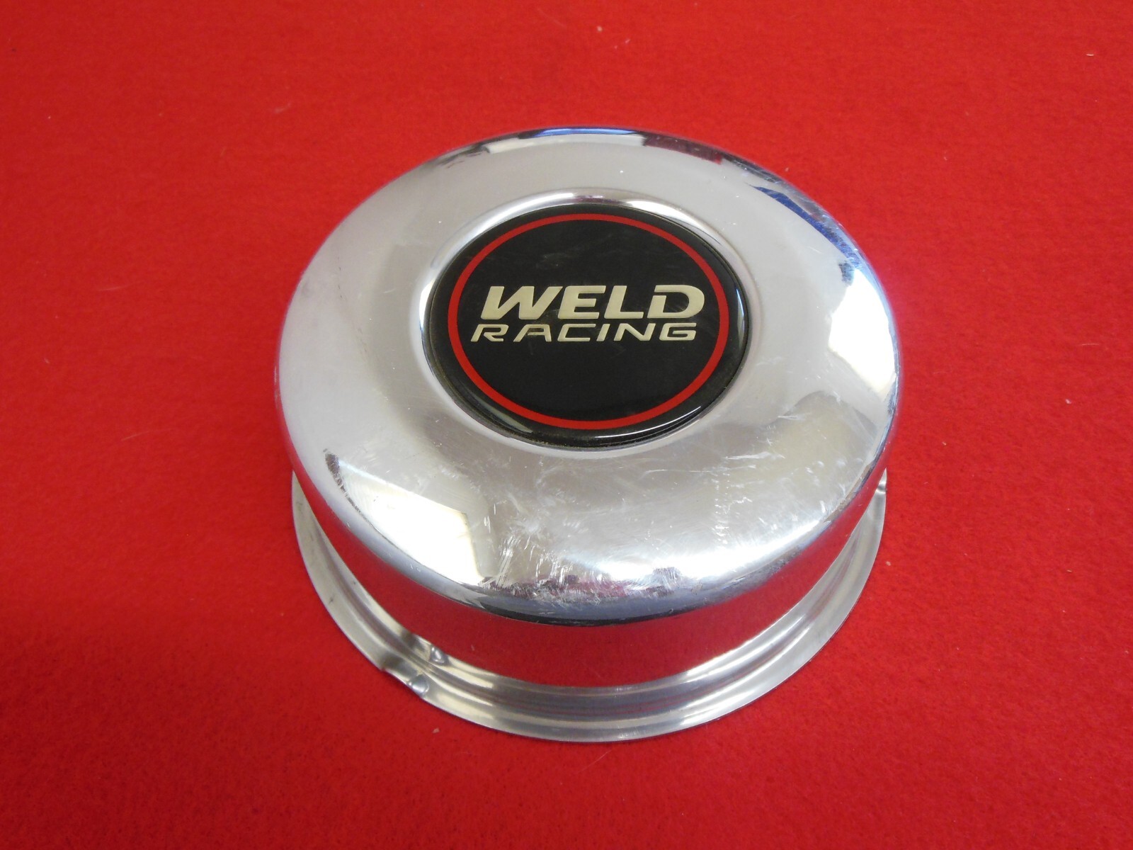 WELD RACING Wheel Center Cap ALUMINUM 5 1/2" outside the lip x 2 " DEEP ...