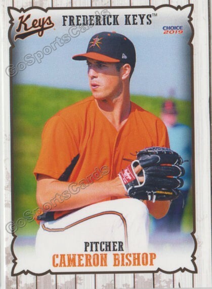 2019 Frederick Keys Cameron Bishop RC Rookie Baltimore Orioles | eBay