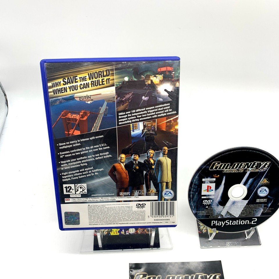GOLDENEYE ROGUE AGENT SONY PS2 PLAYSTATION 2 JAMES BOND - CLEAN DISC ...