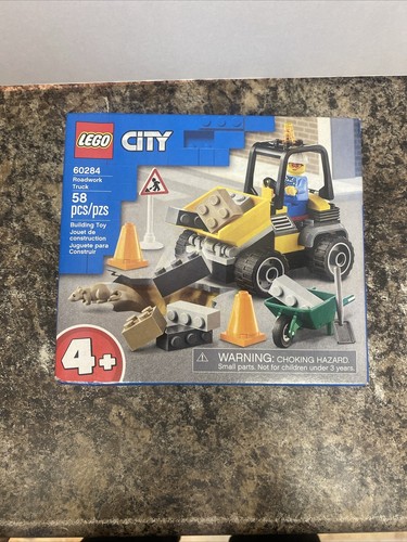 LEGO City Roadwork Truck 60284 Building Kit (58 Pieces) New Sealed Box ...