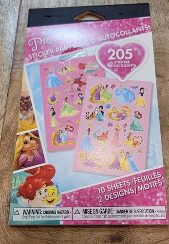 Disney Princess Sticker Pad, American Greetings Corp, 205 Stickers | eBay