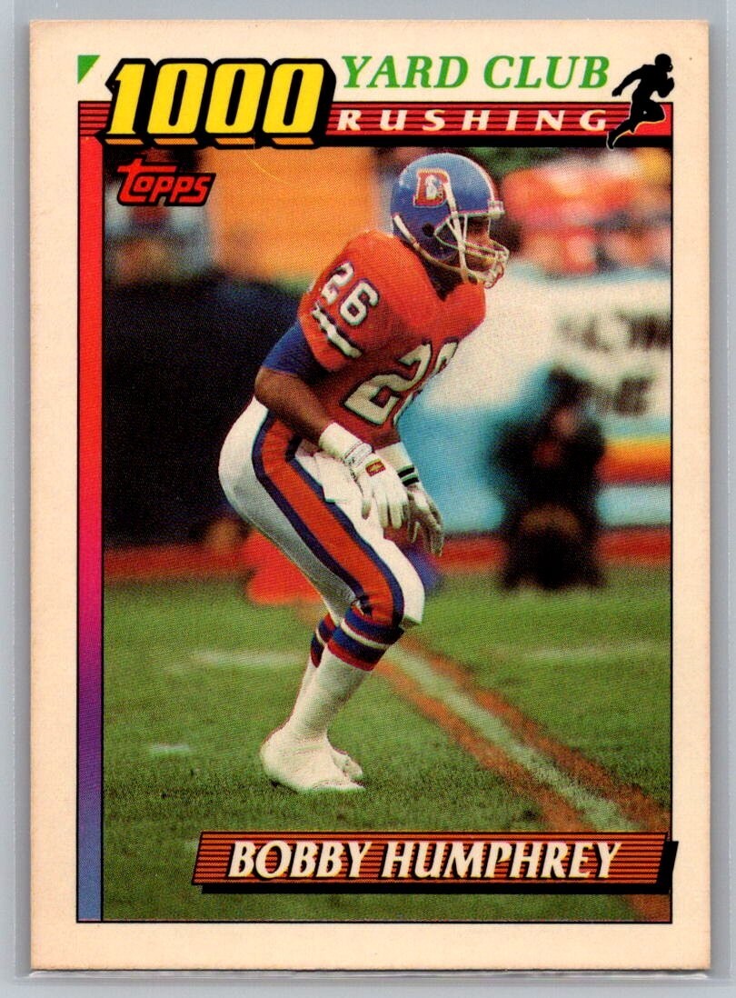 1991 Topps 1000 Yard Club Bobby Humphrey #8 EX | eBay