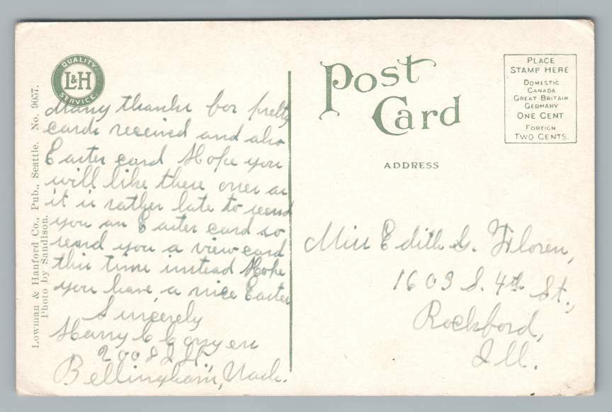 Elk Street BELLINGHAM Washington~Antique Trolley Train Grocery Delivery ...