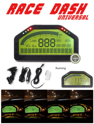 Multifunctional Dash Race Display OBD2 Bluetooth LCD Screen Digital ...