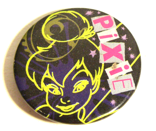 Disney Tinkerbell Button Pin Fairy Pixie Peter Pan Movie Character ...