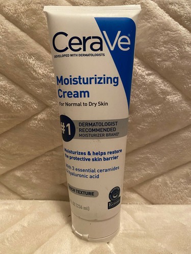 New Cerave Moisturizing Cream For Normal to Dry Skin 8 Oz. (hyaluronic ...