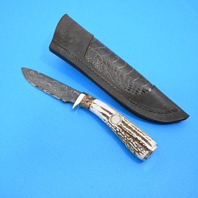 HERBERT K. DERR, ST. ALBANS, W.V. CUSTOM MOSIAC DAMASCUS STAG HUNTER ...