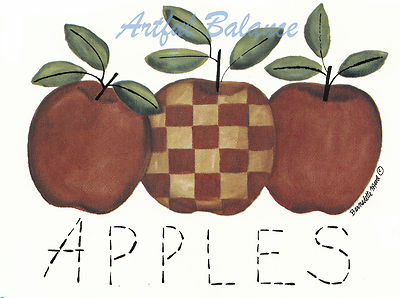 Ceramic Decals Country Apple Trio Graphic Check | eBay