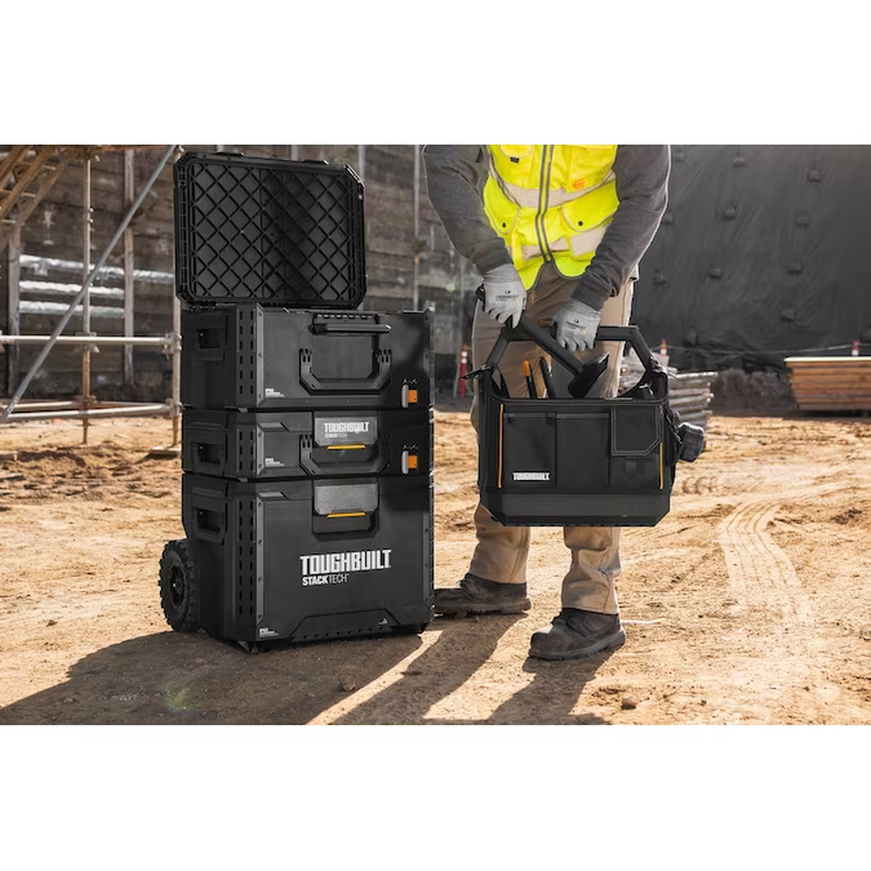 TOUGHBUILT STACKTECH Black Polyester 18-In Tool Tote | eBay