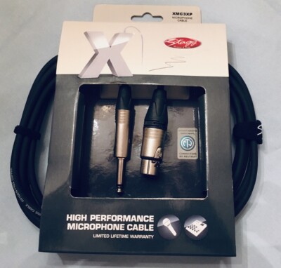Stagg 10' (3 Meter) Hi-Z Mic Cable Neutrik Connectors For Podcast New ...