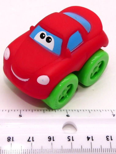 Mini Red Plastic Car Vehicle Kids Smile Green Wheels Toy | eBay