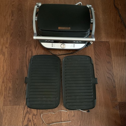 Pampered Chef Counter Top Deluxe Electric Grill And Griddle Temperature ...