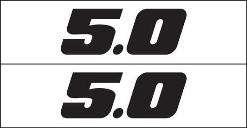 5.0 Liter Performance Decal Sticker By Metro Auto Graphics Fits Ford ...