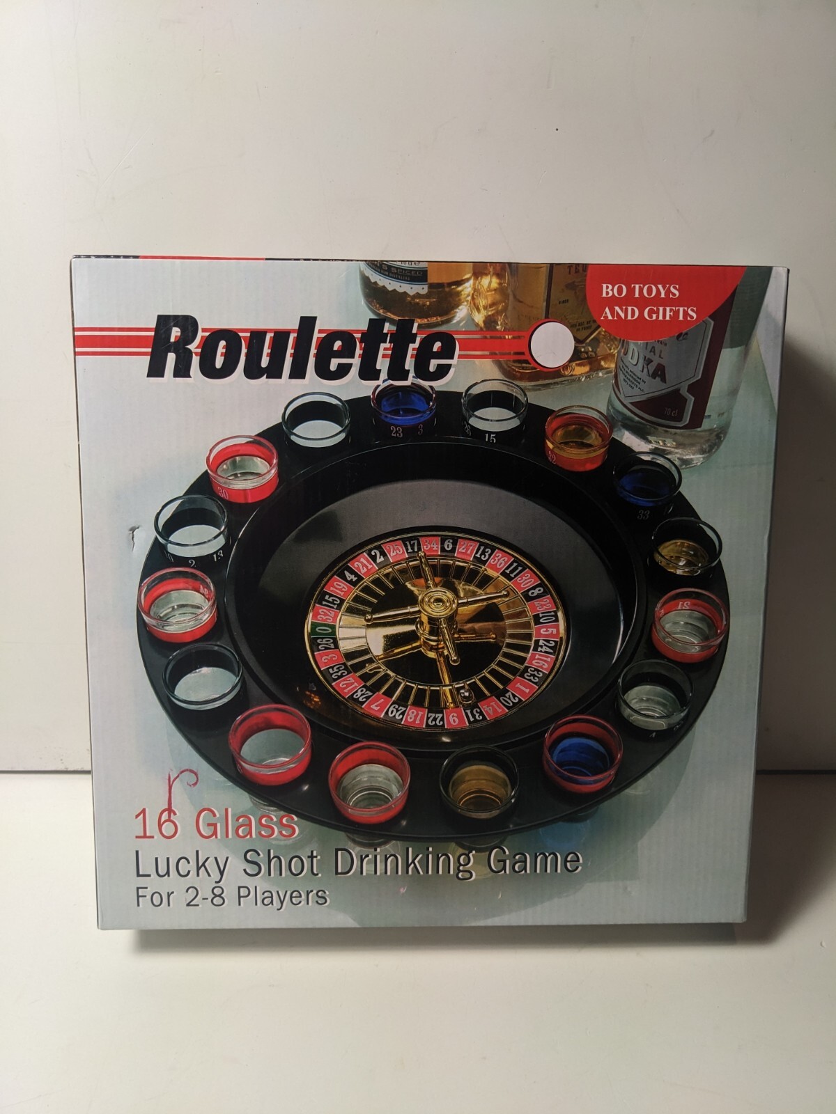 Shot Glass Roulette Drinking Game Party 2 Balls Set Casino Alcohol Fun ...