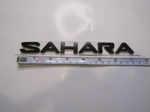 Mopar Set of 2 Chrome Sahara Nameplate Emblem for Jeep Wrangler ...