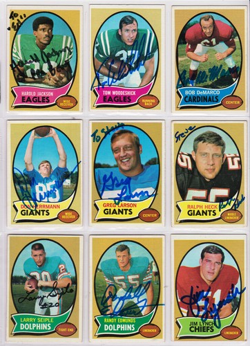 SIGNED RALPH HECK AUTOGRAPHED 1970 TOPPS FOOTBALL CARD GIANTS | eBay
