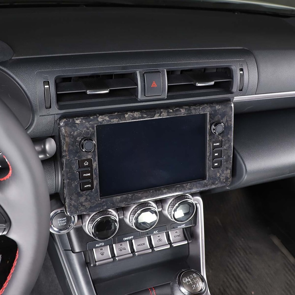 Forged Grain Dashboard GPS Navigation Frame Cover For Toyot-a 86/Subaru ...