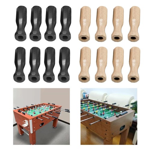 8x Soccer Table Handles Lightweight Wooden Foosball Handle Grip for ...