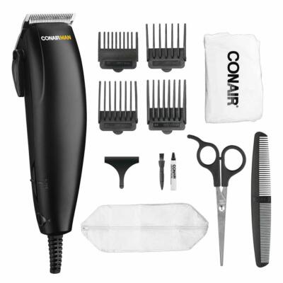 ConairMAN Conair MAN HC102R 12-Piece Dual-Voltage Haircut Kit, Hair ...