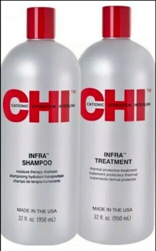 CHI Infra Moisture Therapy Shampoo & Thermal Protective Treatment 32 oz ...