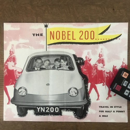 THE NOBEL 200 Car Brochure 22 World Records 1960’s Very Rare Sachs York ...