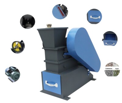 INTBUYING® Jaw Crusher Rock Crush Machine 220V Powered Ore Crusher 6 ...