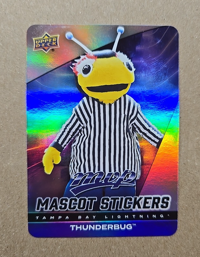 Thunderbug - Tampa Bay Lightning - 2025-26 UD MVP - Mascot Stickers ...
