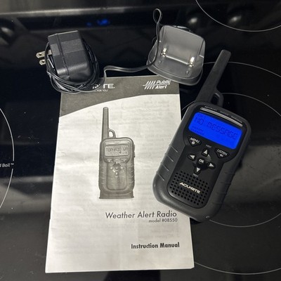 AcuRite Portable Weather Alert Radio 8550 NOAA With manual and charger ...