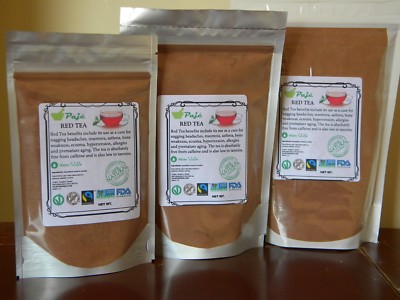 RED TEA powder PAJE 4oz 8oz 16oz ANTIOXIDANT, CRONIC HEADACHE RELIEF ...