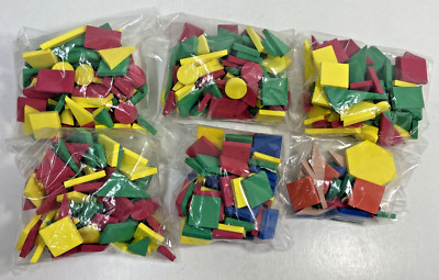 Lot of 388 Pc. Color Foam Math Manipulatives Squares, Circles ...