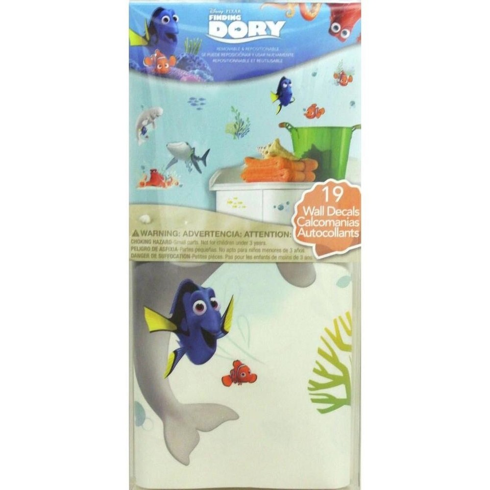 Disney FINDING DORY 19 Nemo Bailey Fish Wall Decals Bedroom or Bathroom ...