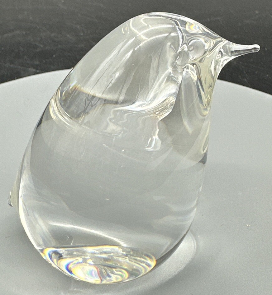 Steuben Glass Crystal 3" Sparrow Paperweight Art Signed Figurine Bird ...